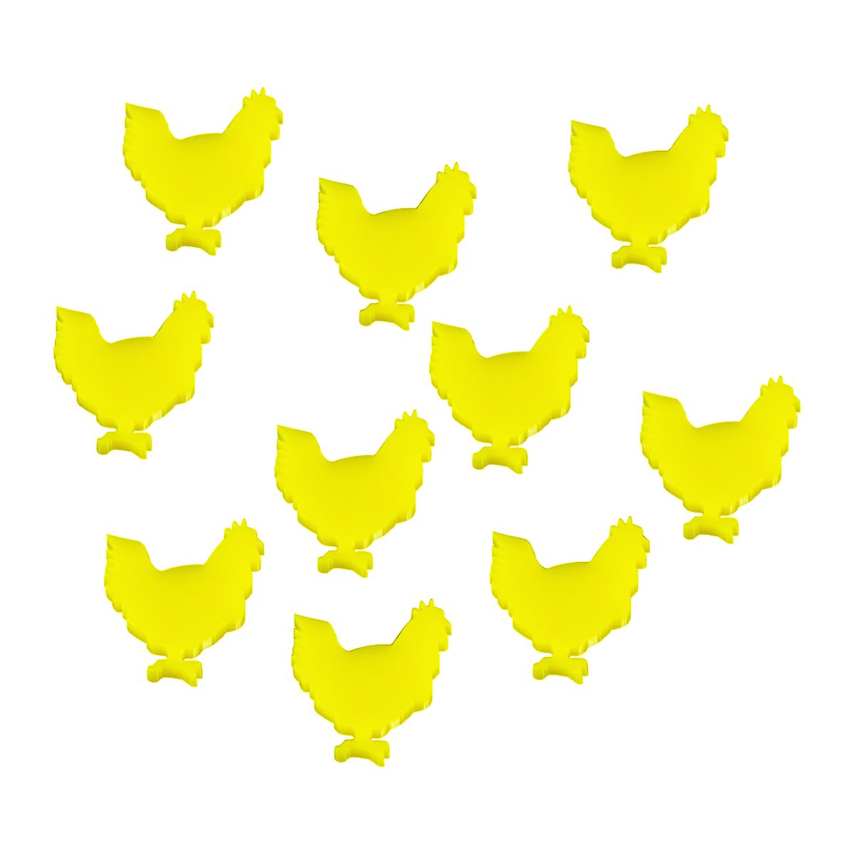 Chicken Tokens Yellow 10