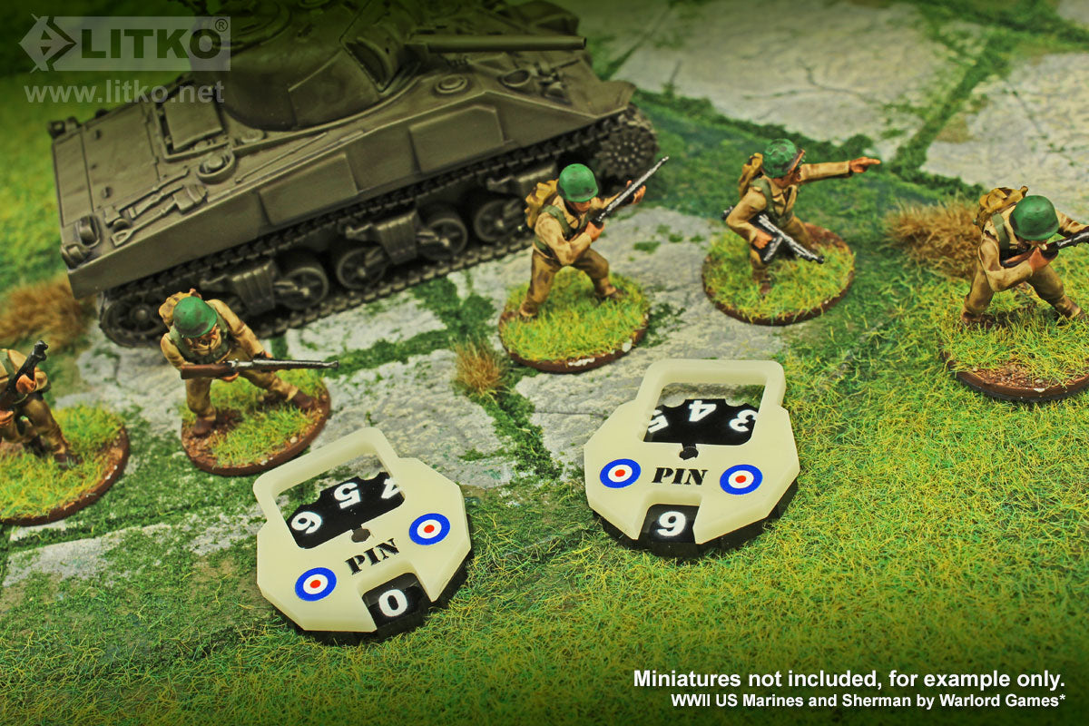 Premium Printed WWII British Army Pin Dials 2