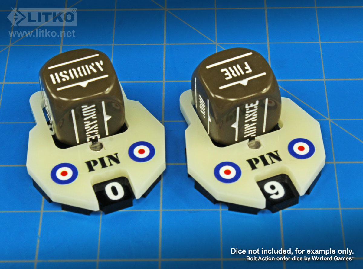 Premium Printed WWII British Army Pin Dials 2