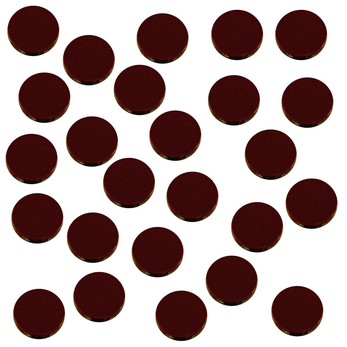 18mm Circular Game Tokens Brown 25