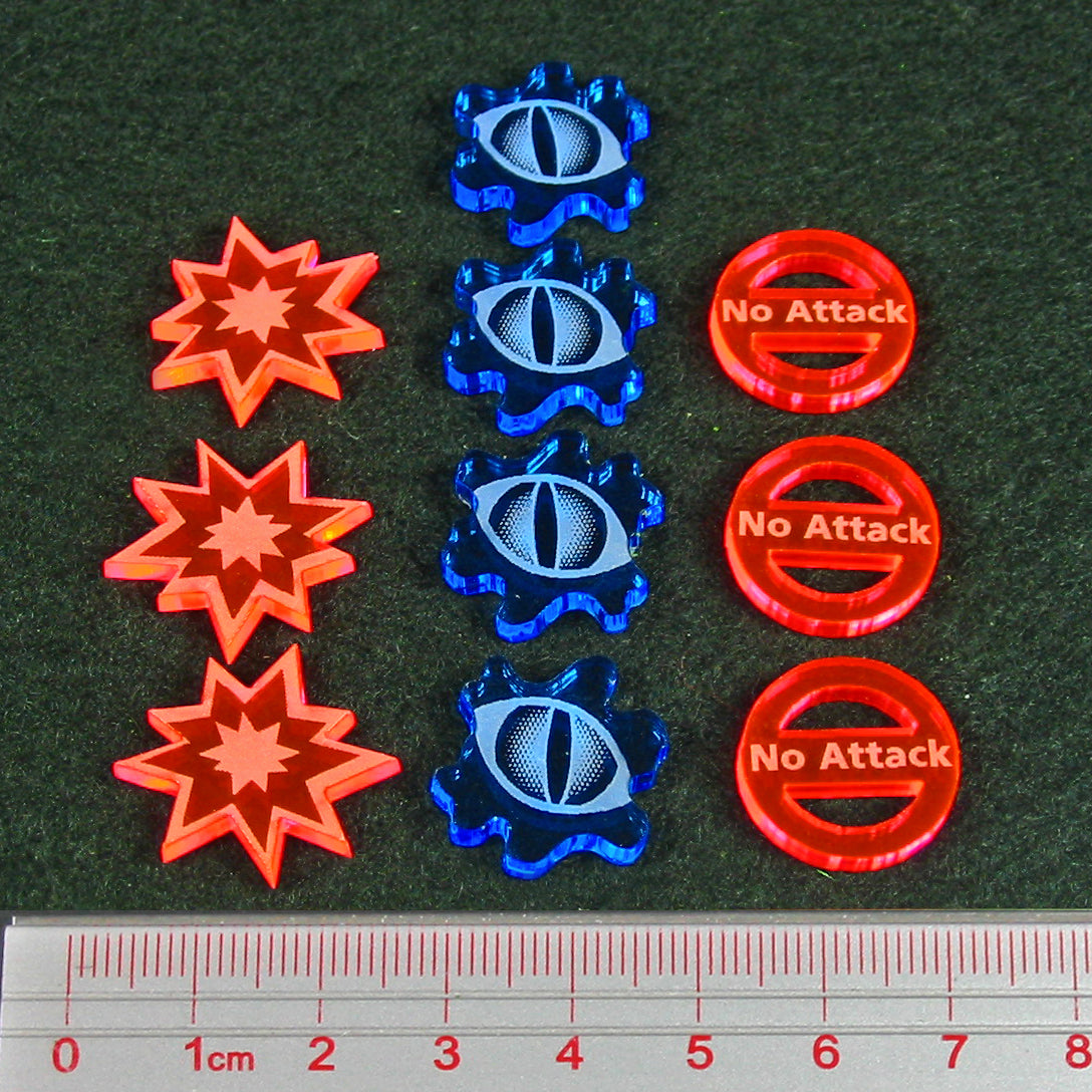 Dragon Wing Combat Token Set Multi-Color 10
