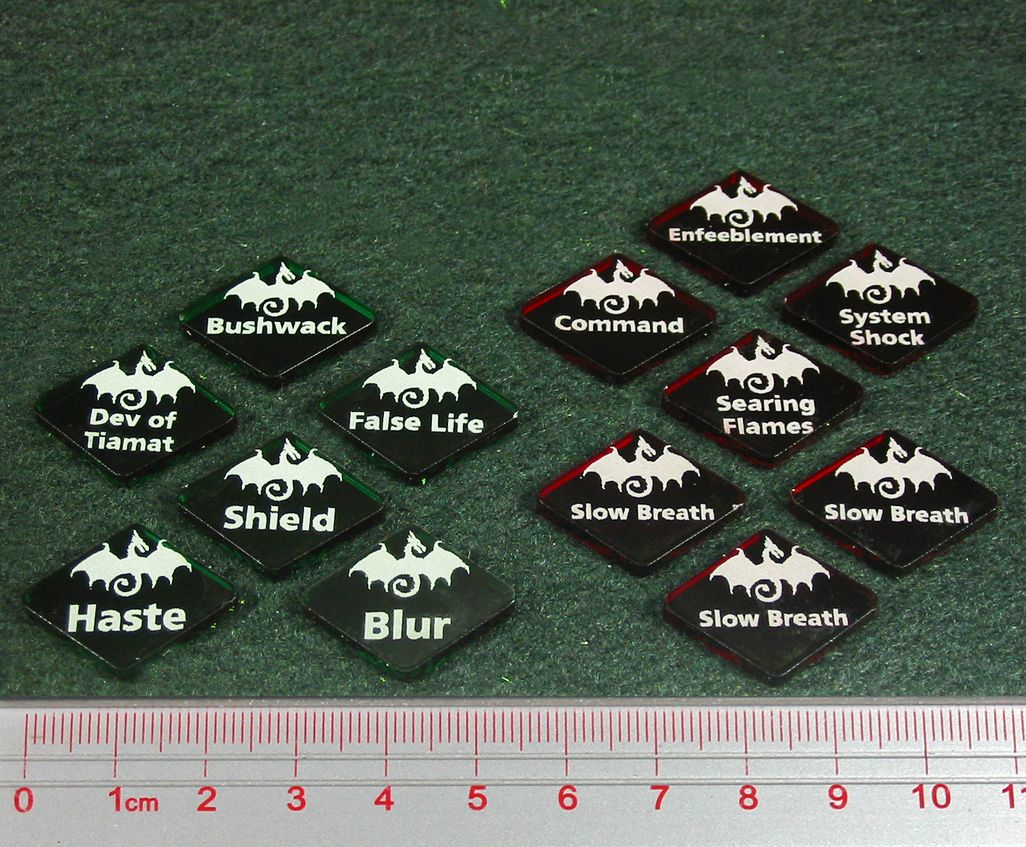 Dragon Wing Effect Token Set Multi-Color 13