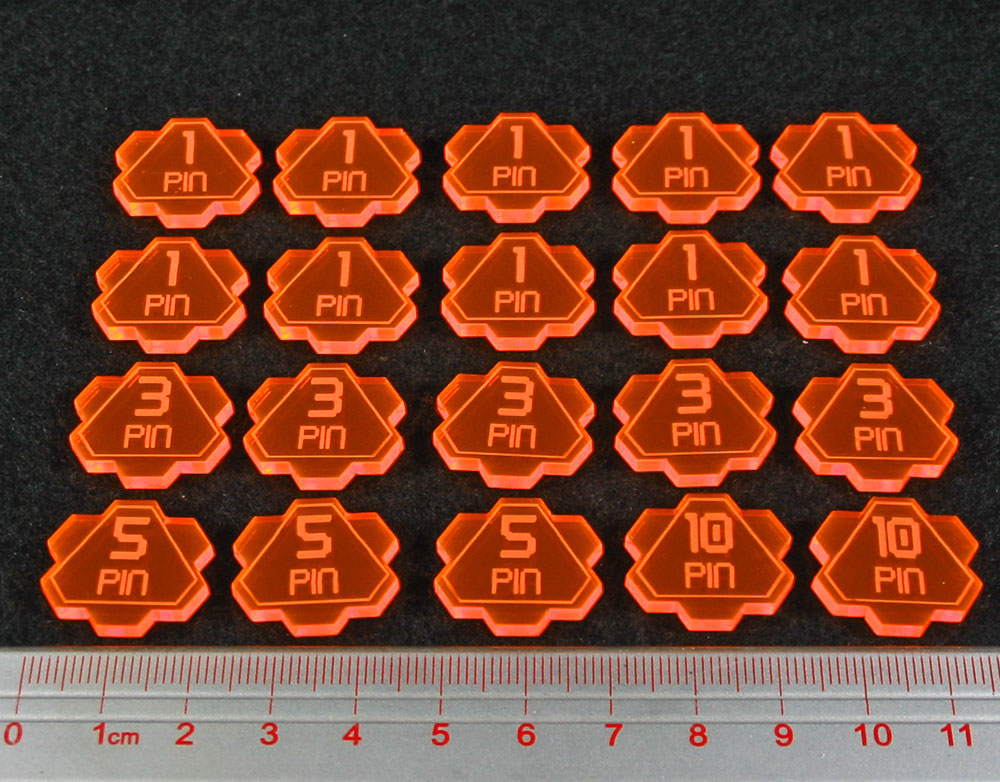 Pin Token Set GoA Fluorescent Orange 20
