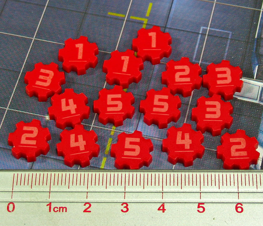 SW Assault Identification Tokens 1-5 Red 15