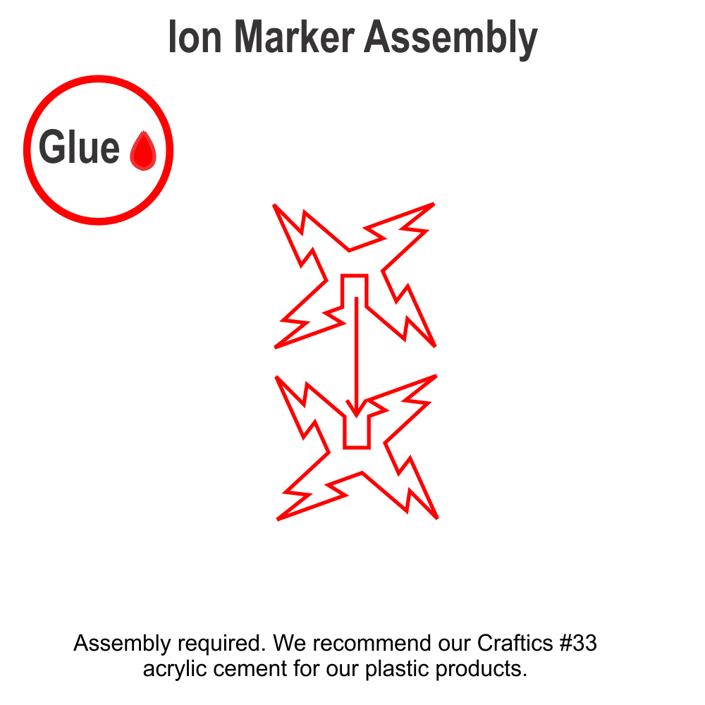 Space Fighter Ion Markers Fluorescent Blue 5