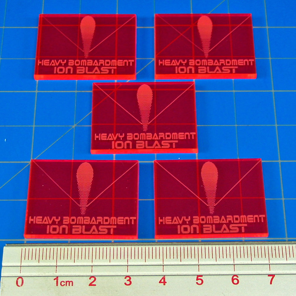Space Fighter Ion Blast Tokens Fluorescent Pink 5