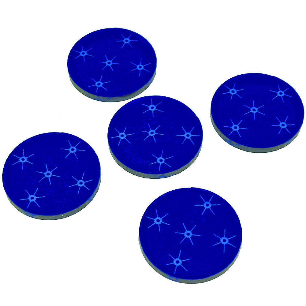 Space Fighter Mine Area Tokens Translucent Blue 5