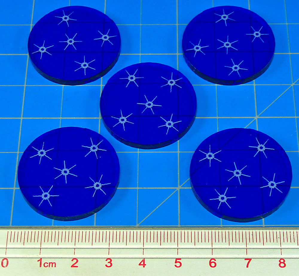 Space Fighter Mine Area Tokens Translucent Blue 5
