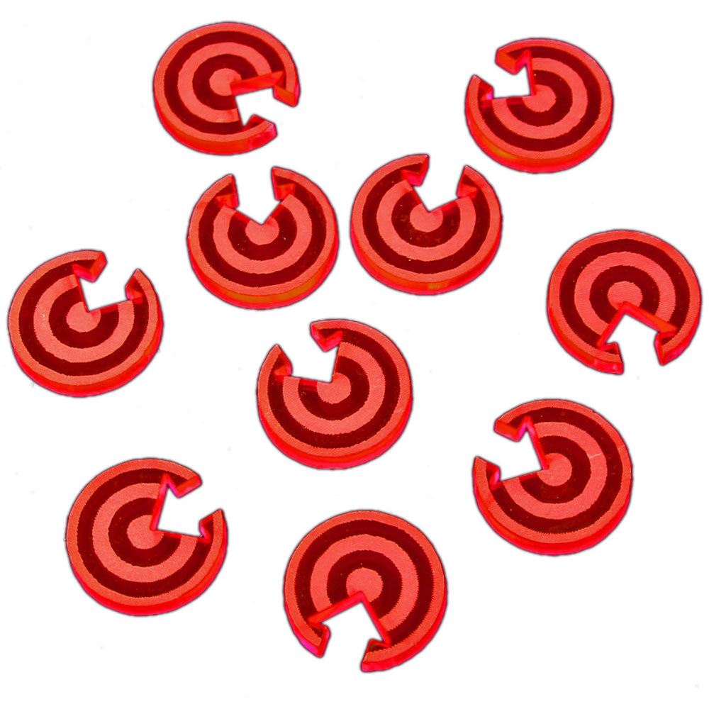 Target Arrow Tokens Fluorescent Pink 10