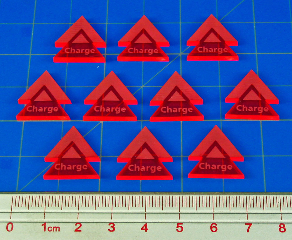 Charge Double Arrow Tokens Fluorescent Pink 10