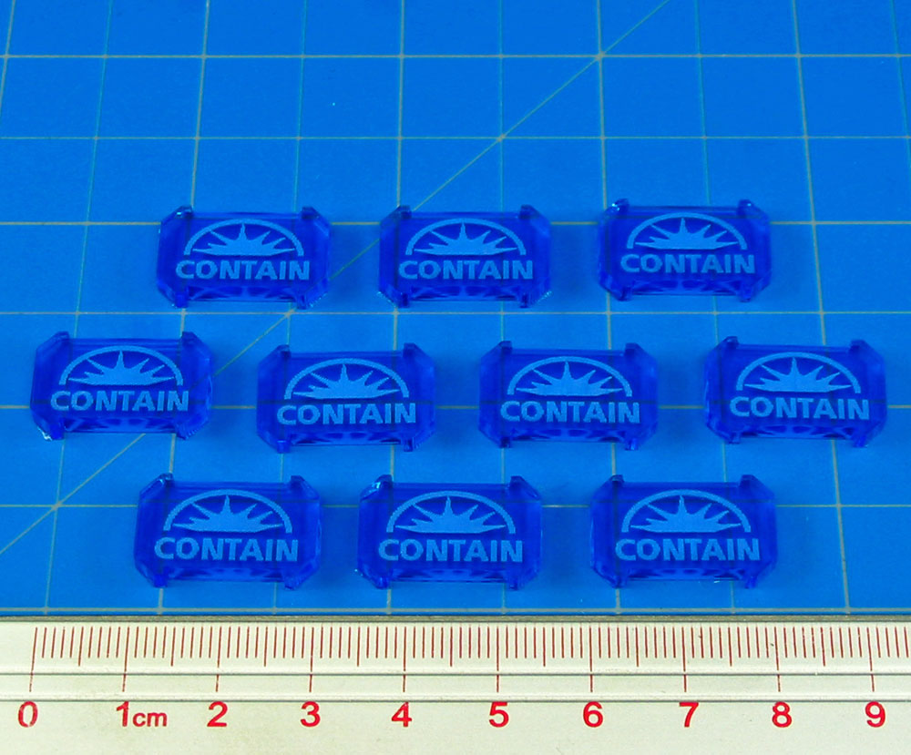 SW Armada Contain Defense Tokens Fluorescent Blue 10