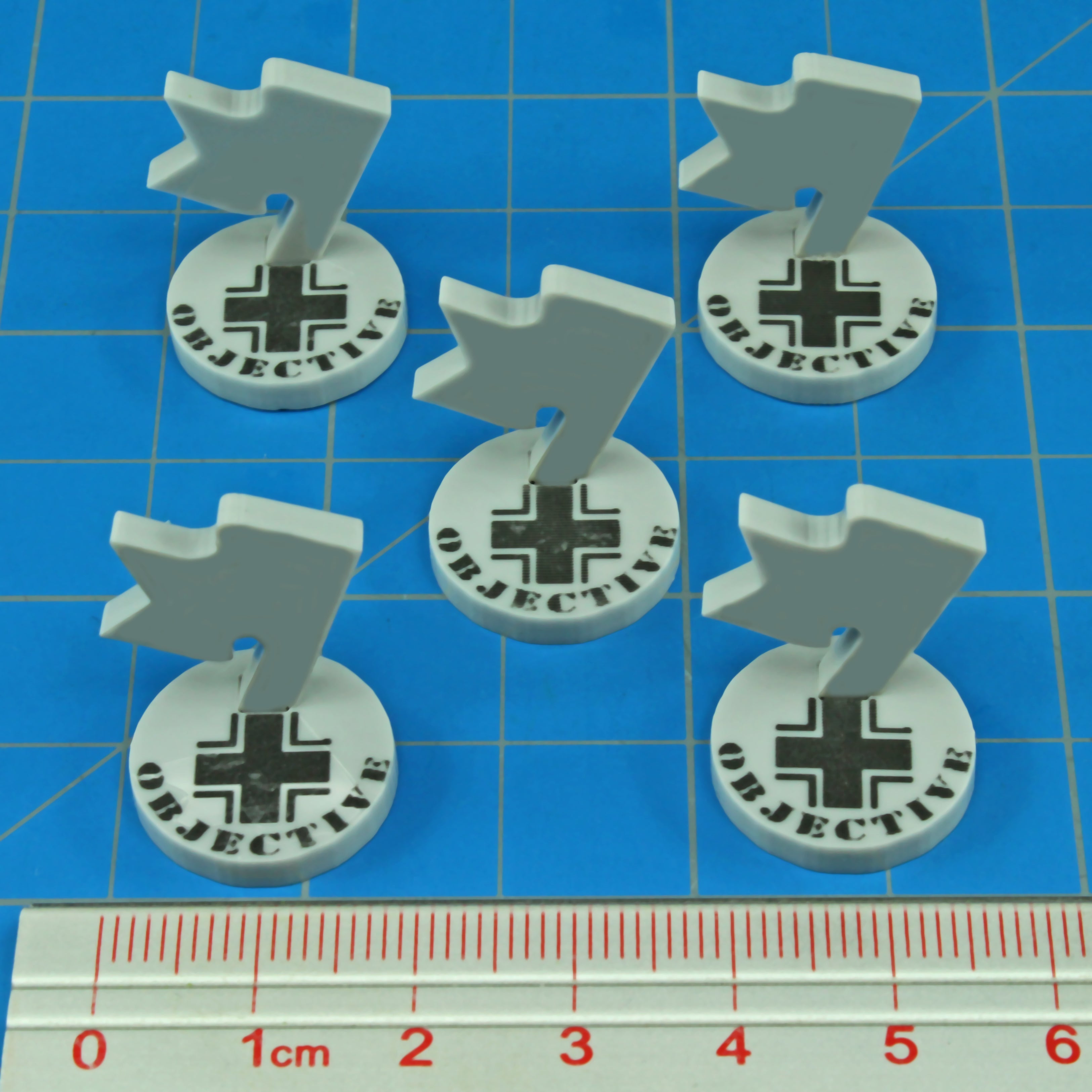 WWII German Mini Objective Markers Grey 5