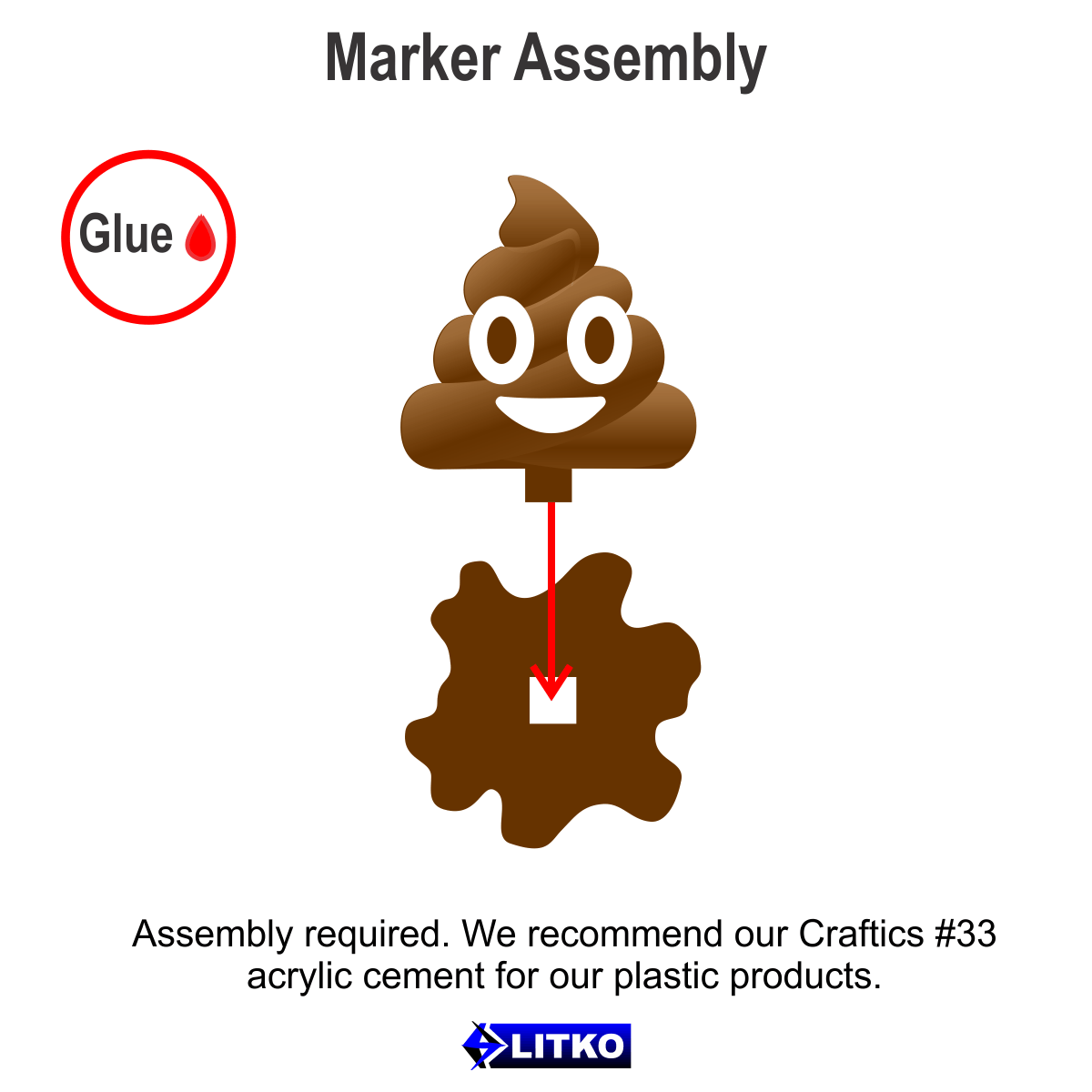 Poop Emoji Markers Brown 5