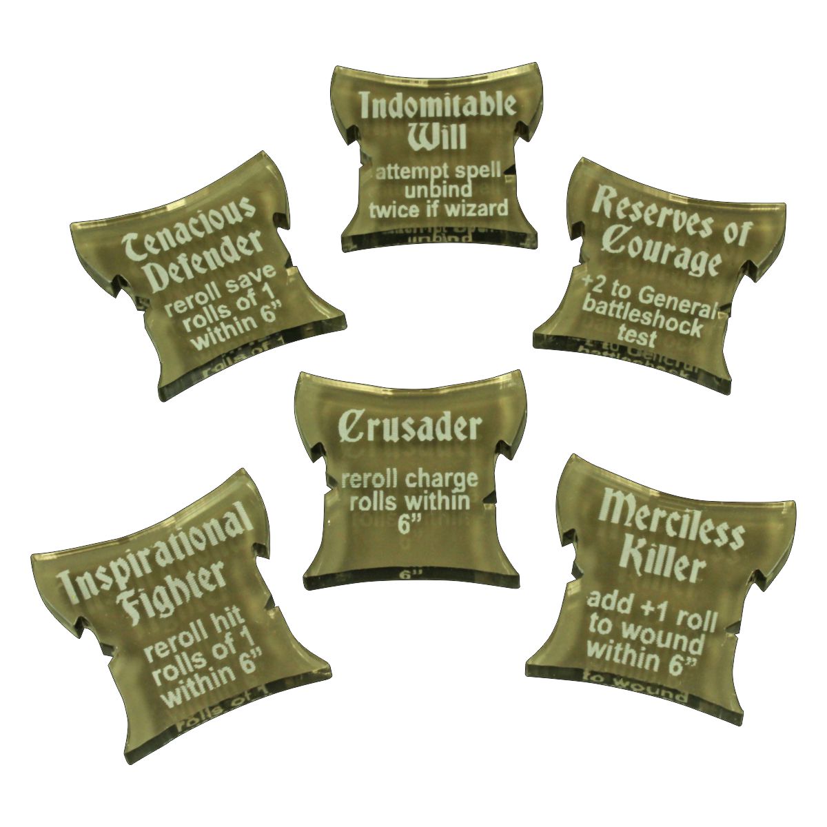 Command Ability Token Set AoS SKIRMISH Transparent Bronze 6