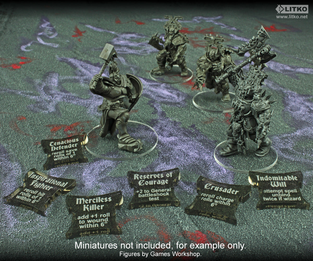Command Ability Token Set AoS SKIRMISH Transparent Bronze 6