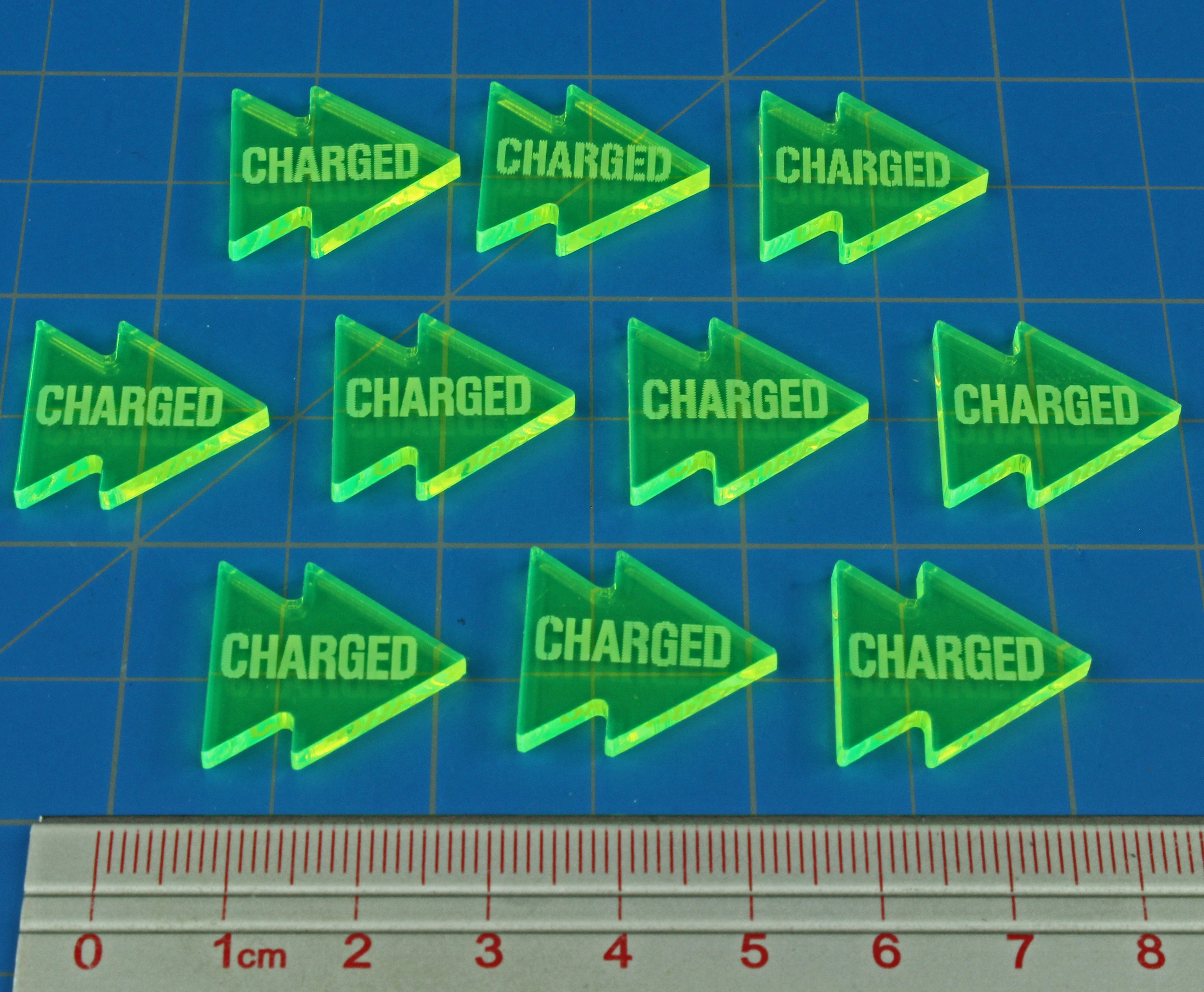 WHv8 Charged Tokens Fluorescent Green 10