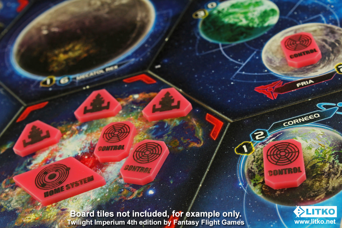 Command & Control Token Set TI4 Expansion Pink 33