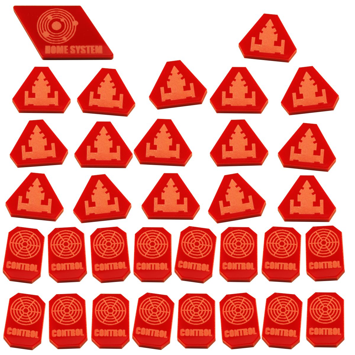 Command & Control Token Set TI4 Red 33