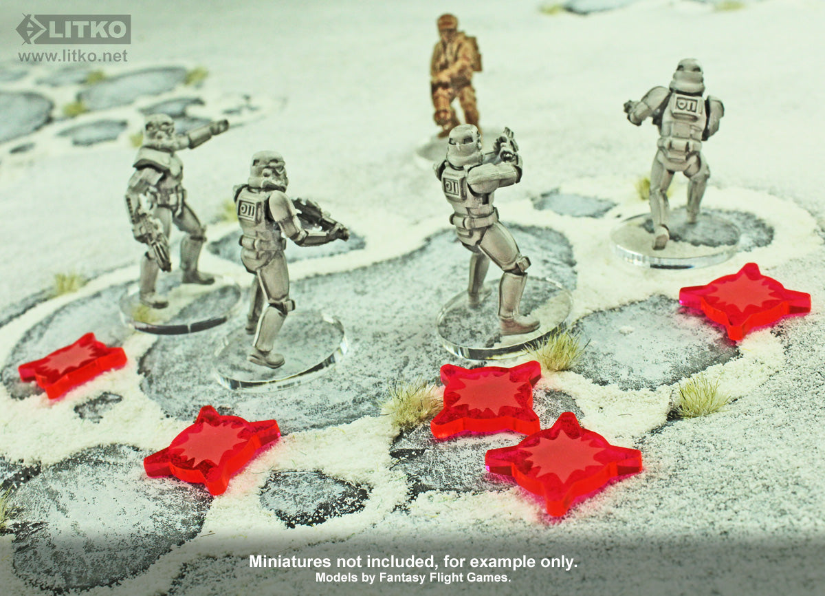 Wound Token Set SW Legion Fluorescent Pink 15