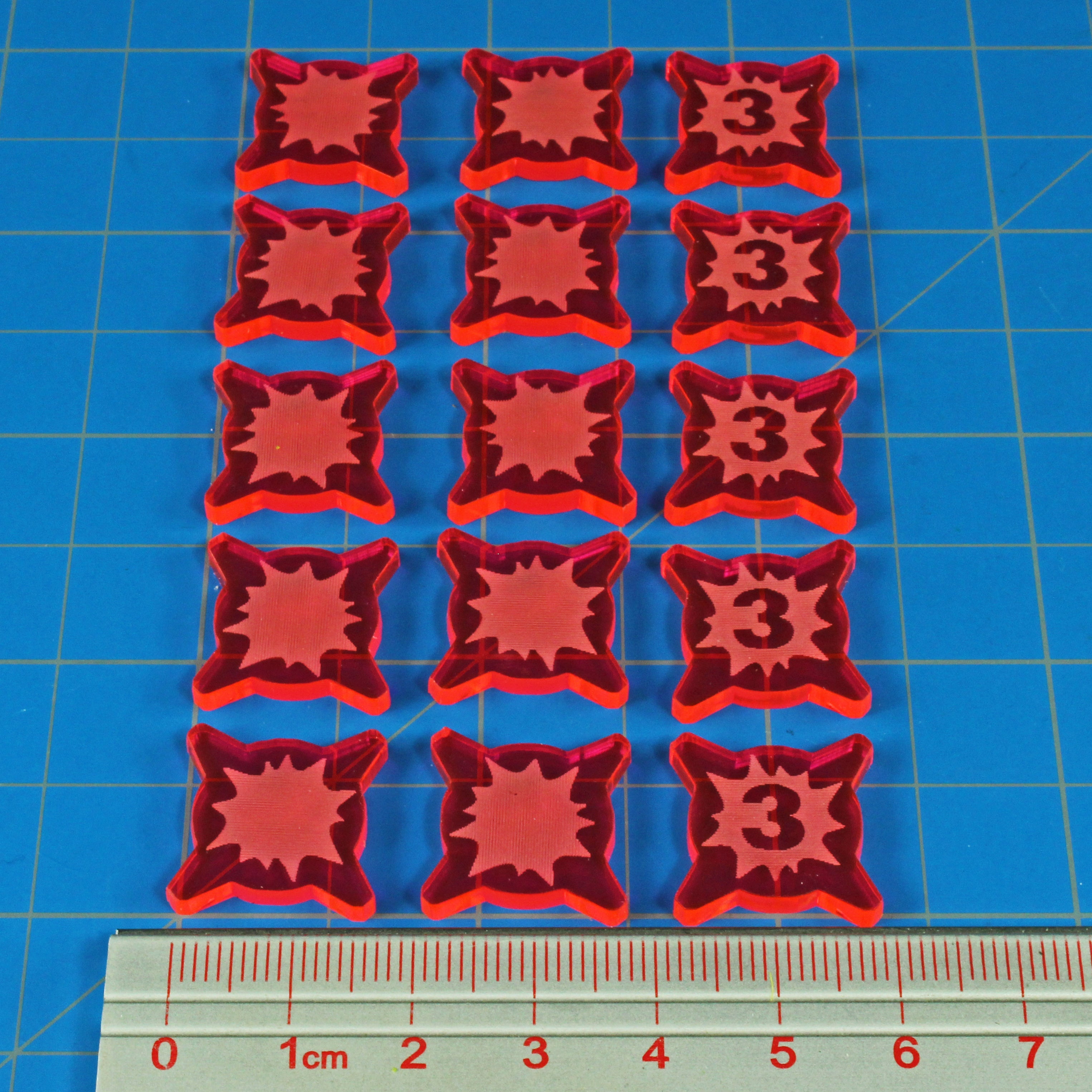 Wound Token Set SW Legion Fluorescent Pink 15