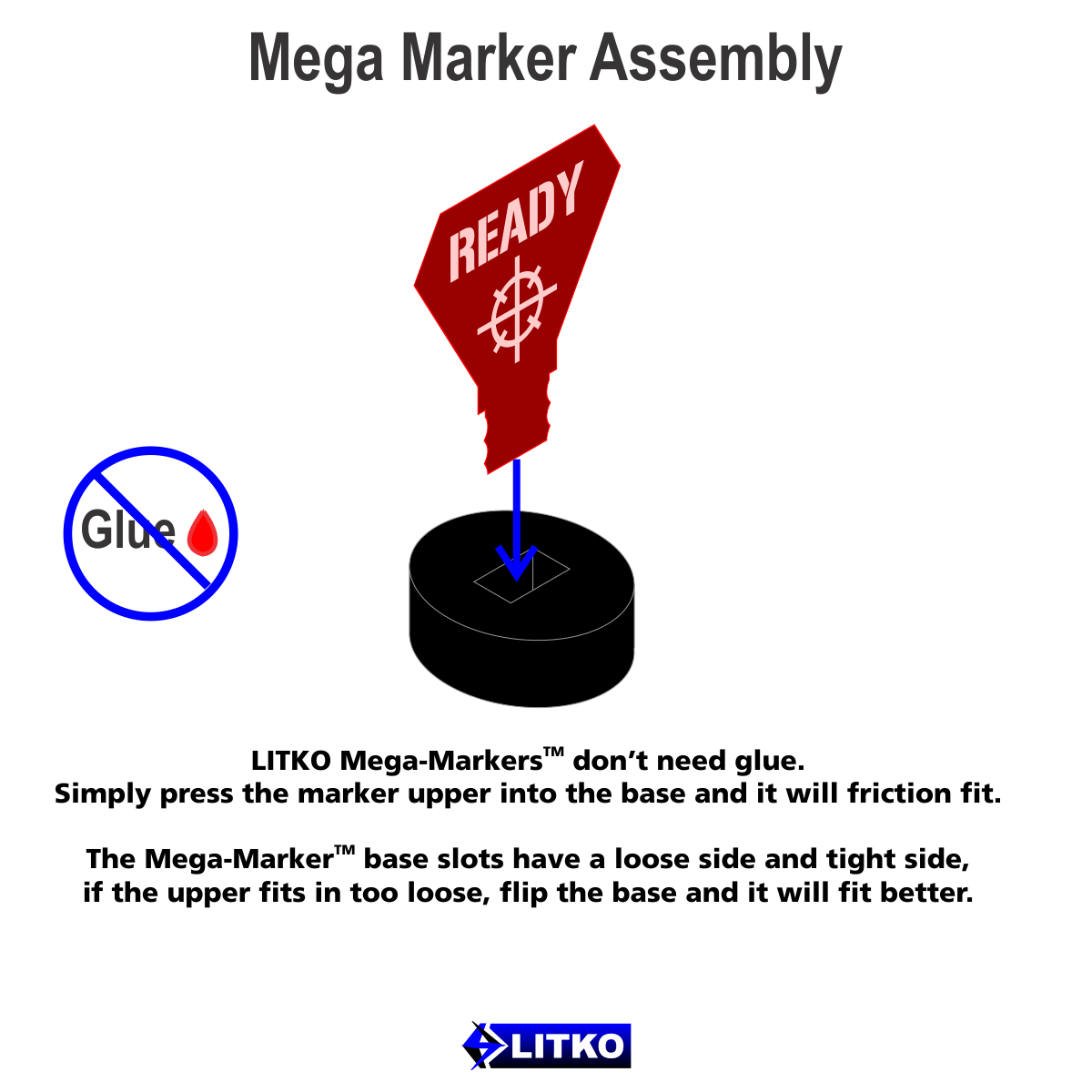 Combat Mega-Marker Set WHKT Translucent Red & Red 30