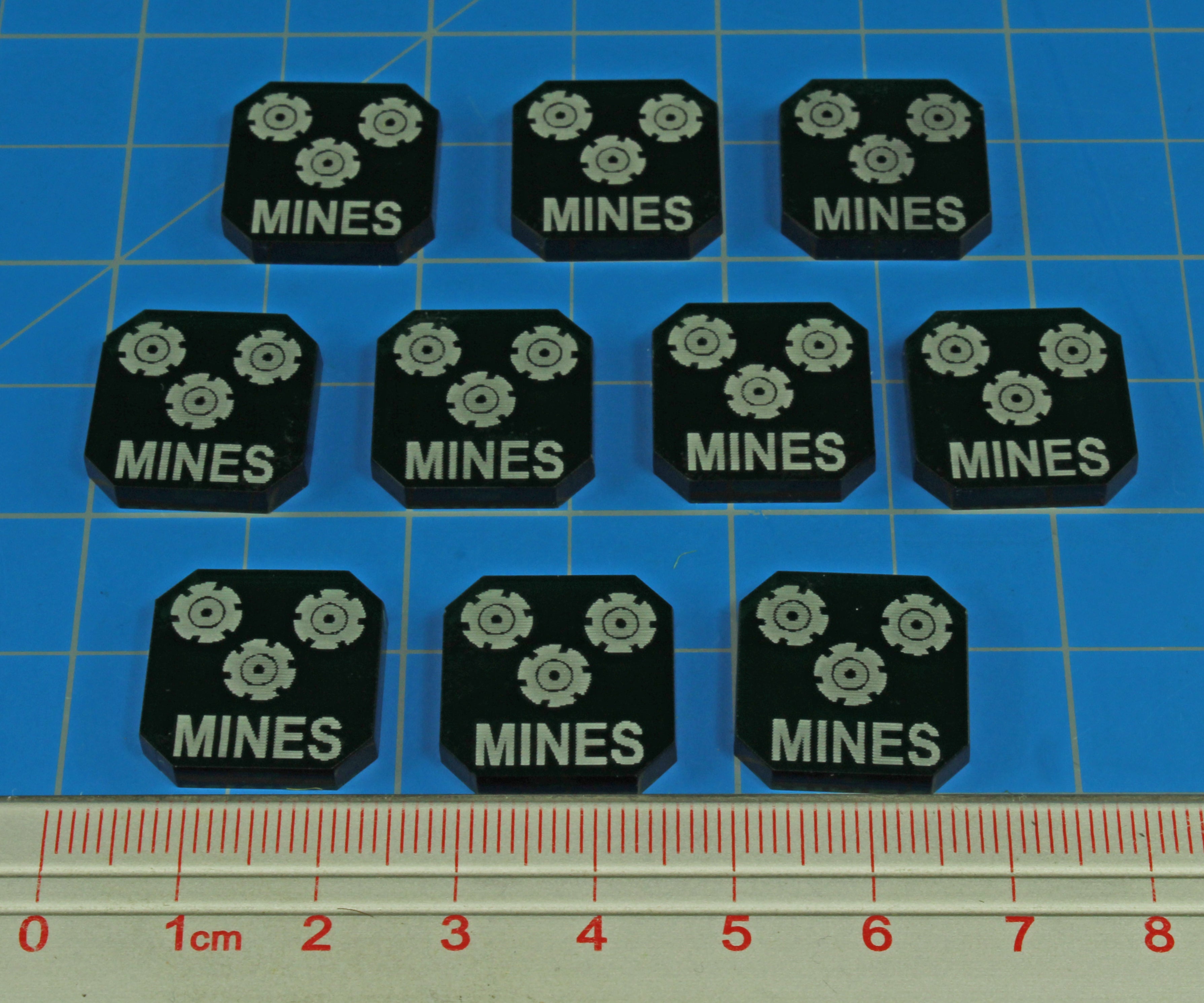Gaslands Mines Ammo Tokens Translucent Green 10