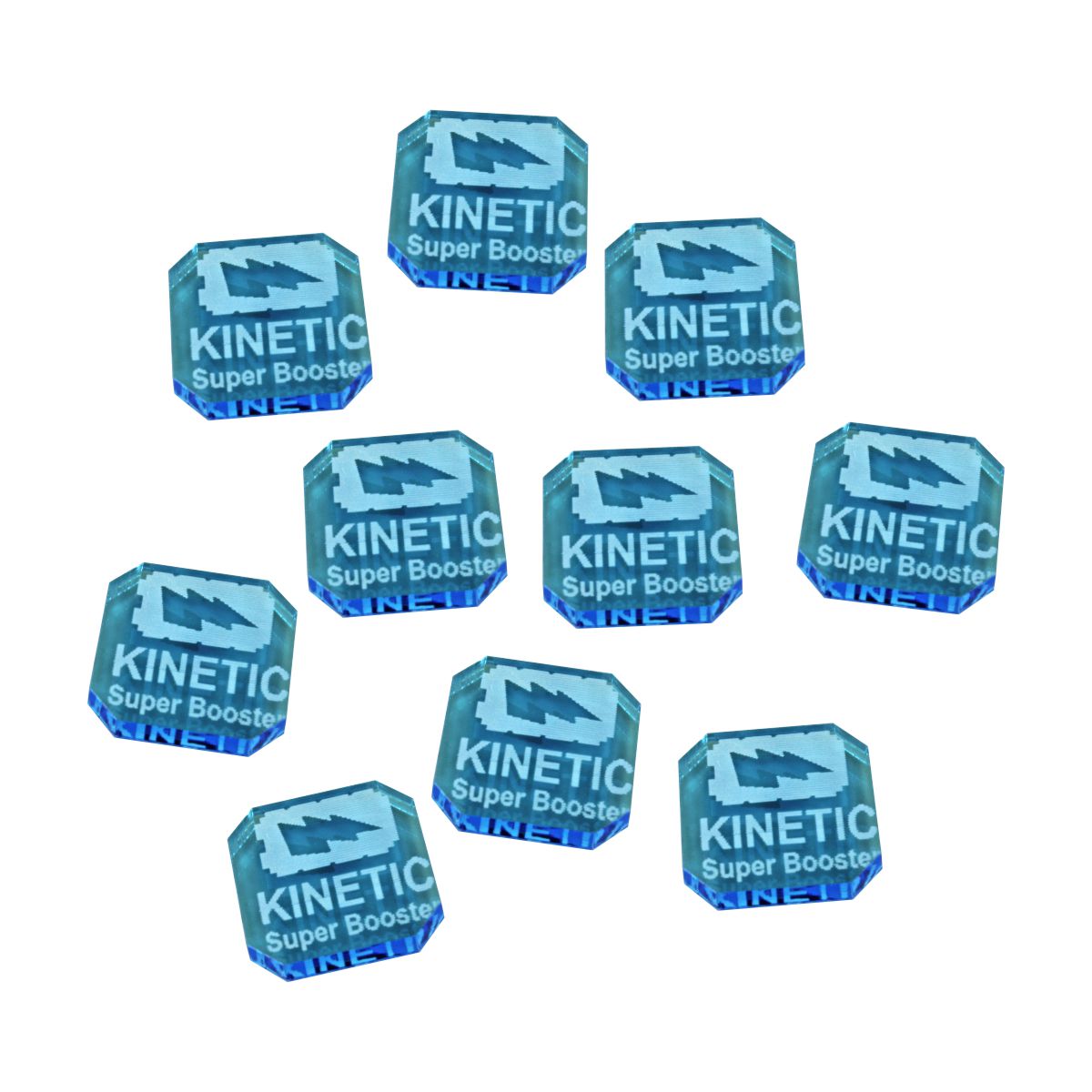 Gaslands Kinetic Super Booster Ammo Tokens Fluorescent Blue 10
