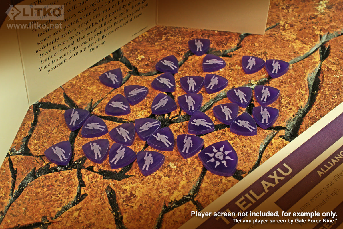 Purple Player House & Force Tokens Dune Board Game Purple 30