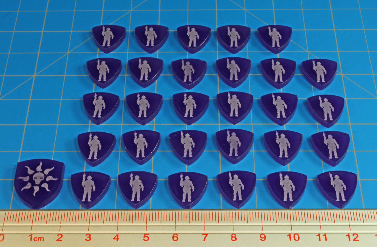 Purple Player House & Force Tokens Dune Board Game Purple 30