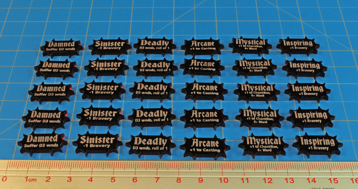 Mysterious Terrain Token Set AoS 3rd Ed Translucent Red 30