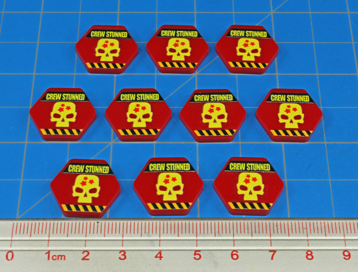 Premium Printed Mecha Crew Stunned Tokens 10