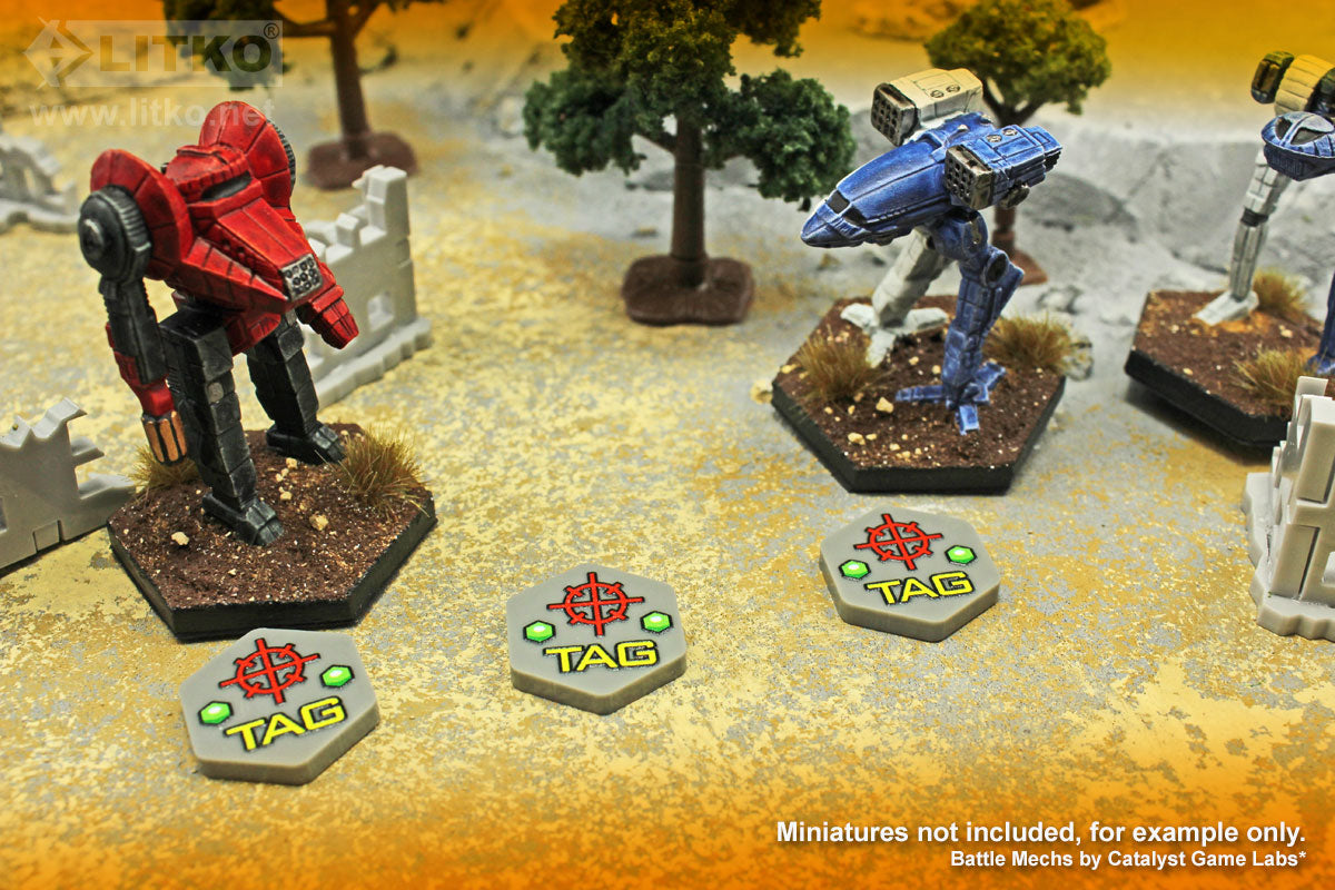 Premium Printed Mecha Target Acquisition Gear Tokens 10