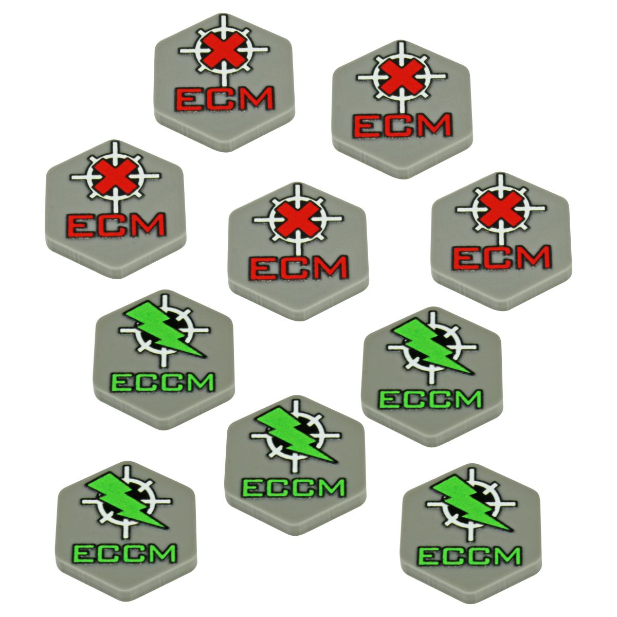Premium Printed Mecha Electronic Countermeasures Token Set 10