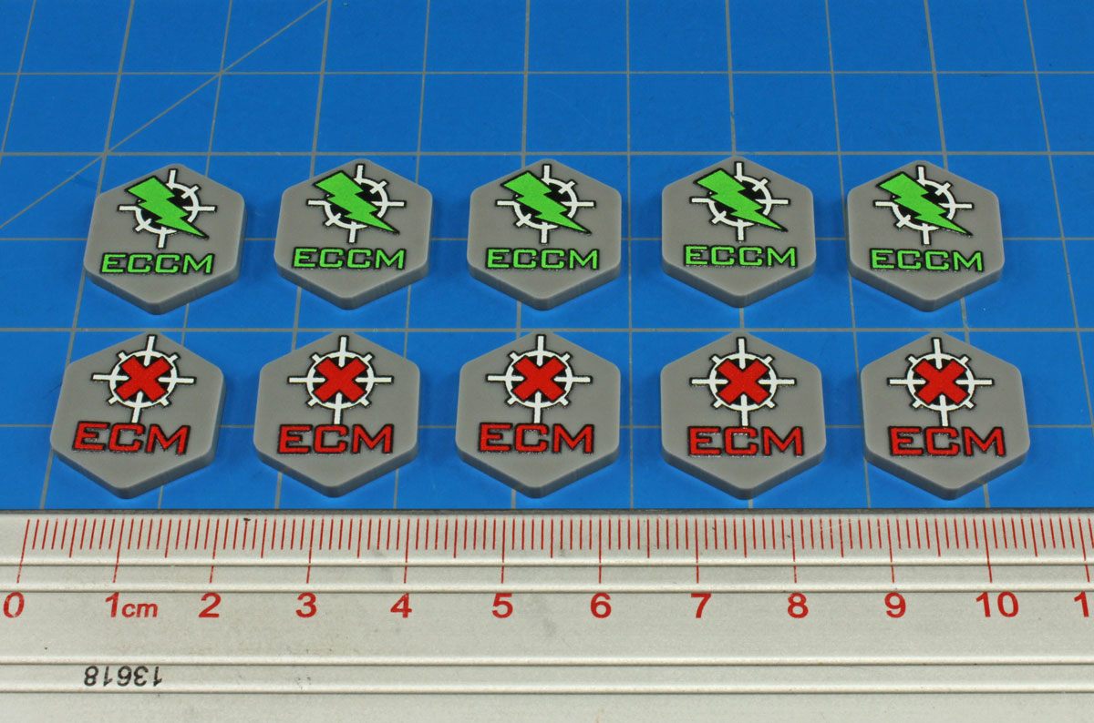 Premium Printed Mecha Electronic Countermeasures Token Set 10