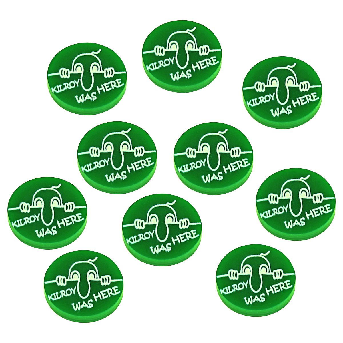 Premium Printed WWII Faction Tokens Allied Kilroy 10