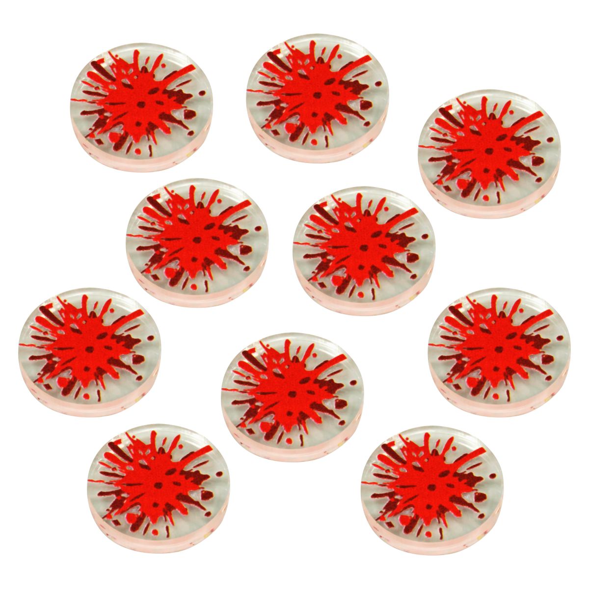 Premium Printed Dark Fantasy RPG Blood Stain Tokens Mork Borg 10