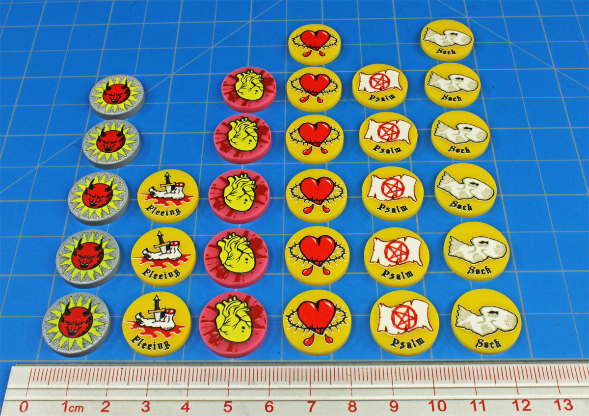 Premium Printed Dark Fantasy Token Set Mork Borg Forbidden Psalm 30