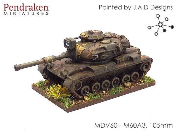 Pendraken 10mm MODERN Vehicles M60A3, 105mm