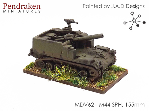 Pendraken 10mm MODERN Vehicles M44 Self-Propelled Howitzer, 155mm