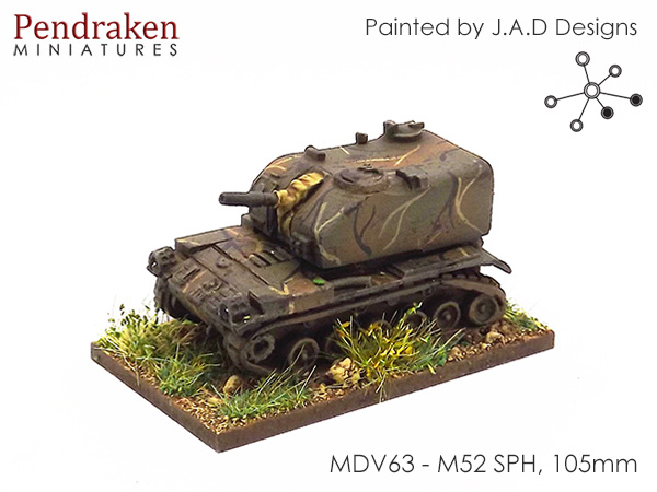 Pendraken 10mm MODERN Vehicles M52 Self-Propelled Howitzer, 105mm