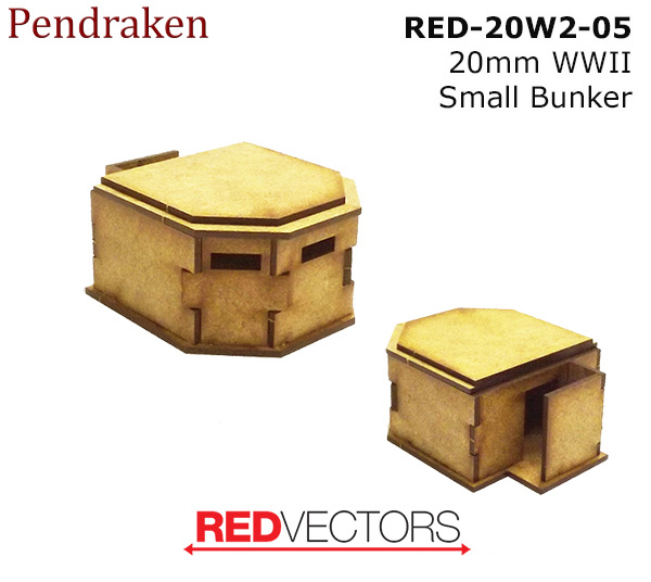 RED VECTORS MDF 20mm Small bunker