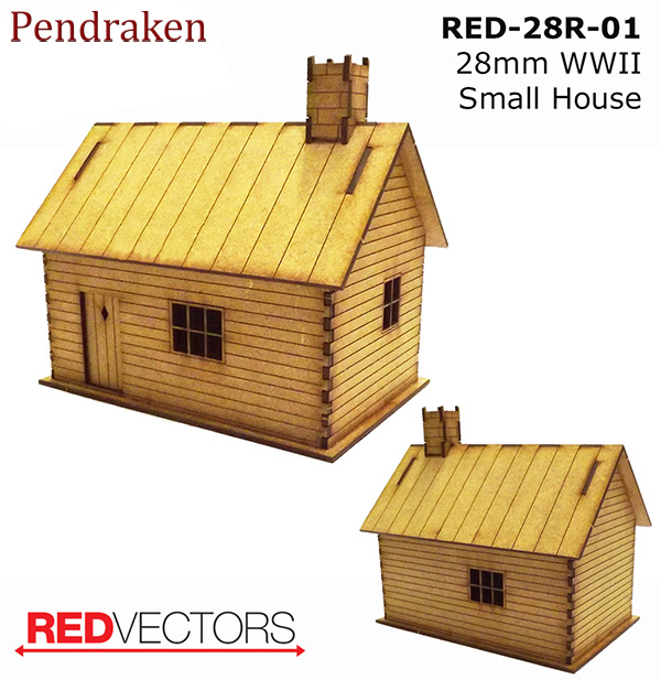 RED VECTORS MDF 28mm Small house