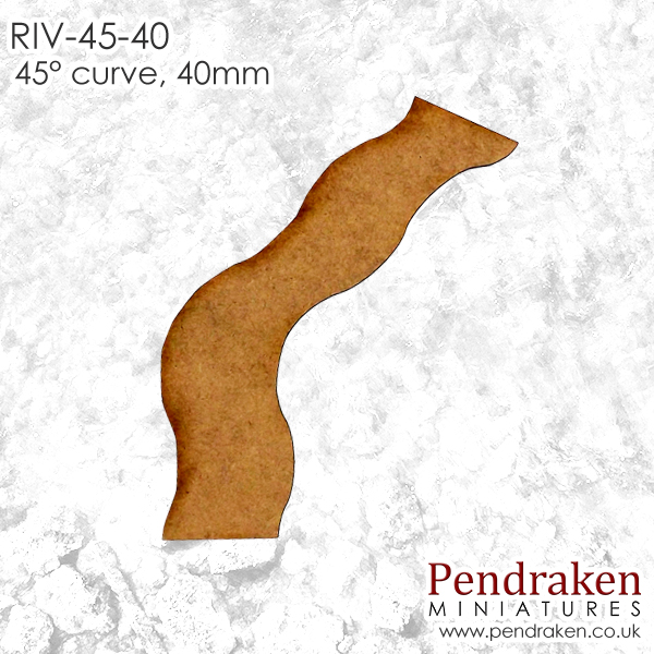 Pendraken Rivers, 45 curve, 40mm width