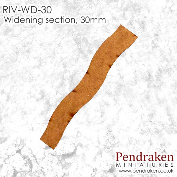 Pendraken Rivers, Widening section, 30-40x250mm