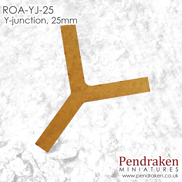 Pendraken Roads, Y-junction, 25x200mm