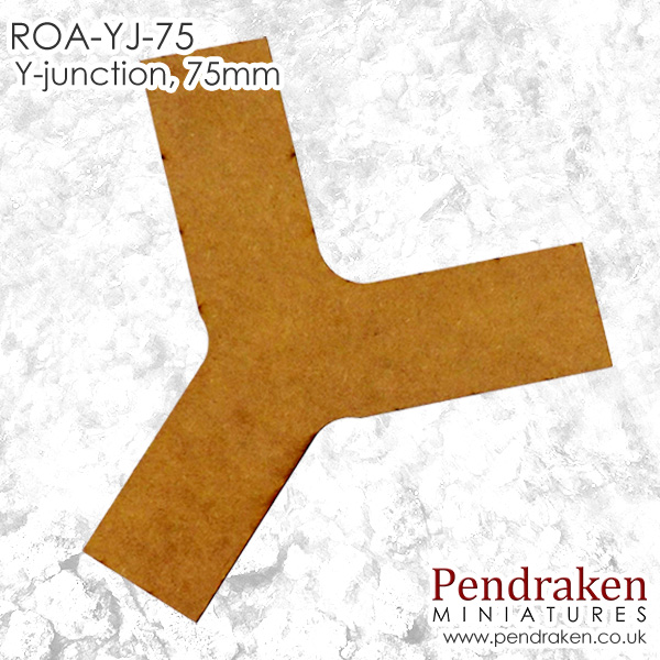 Pendraken Roads, Y-junction, 75x300mm