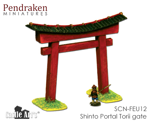 Pendraken 10mm SCENERY Feudal Japan Shinto Portal Torii gate