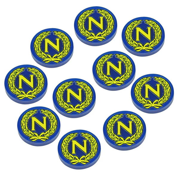 LITKO Napoleonic Era Tokens French Napoleon Wreath Flag