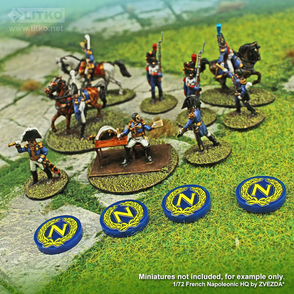 LITKO Napoleonic Era Tokens French Napoleon Wreath Flag