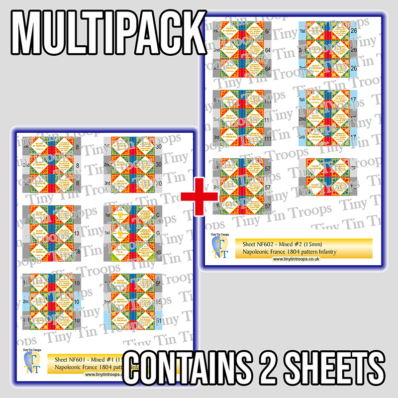 Tiny Tin Troops Flags French Set 15mm